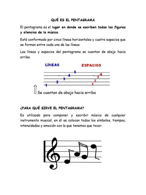 Qué Es Y Para Qué Sirve El Pentagrama Pdf