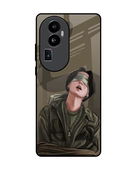 Buy Blind Fold Premium Glass Case For Oppo Reno Pro G Shock Proof Scratch Resistant