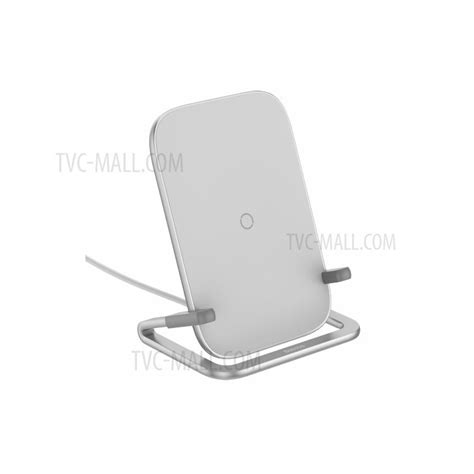 Baseus Wireless Charger W With Stand And M Cable For Wireless Charging Smartphones White