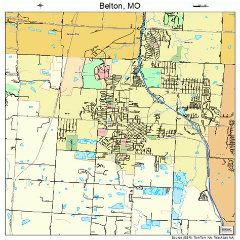 Belton Missouri Street Map 2904384
