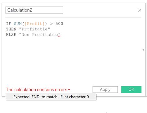 Common Calculated Field Errors In Tableau The Data Babe