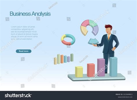Businessman Analyzing Business Graph Chart Business Stock Vector Royalty Free 2233649813