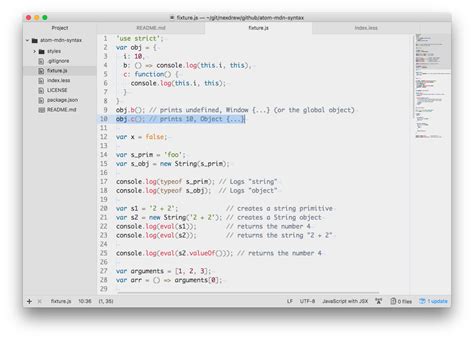 Github Nexdrew Atom Mdn Syntax Atom Syntax Theme Based On Mdn Code