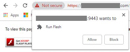 VMware VSphere Web Client Adobe Flash Prompt Greyed Out Blank Chrome Issue Fix Virtualization