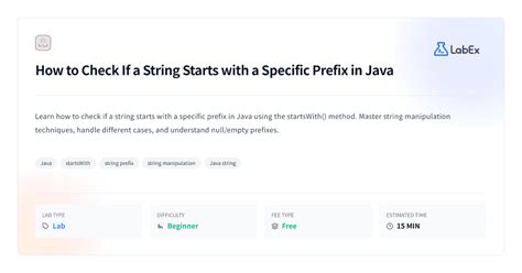 Como Verificar Se Uma String Começa Com Um Prefixo Em Java Guia
