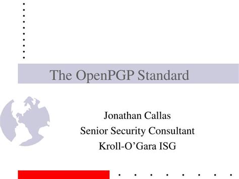 PPT The OpenPGP Standard PowerPoint Presentation Free Download ID 3357229