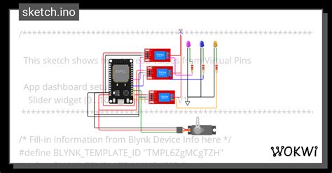 Led Iot Blynkled 2 ดวง Wokwi Esp32 Stm32 Arduino Simulator