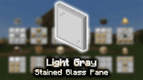 Glass Pane Recipe