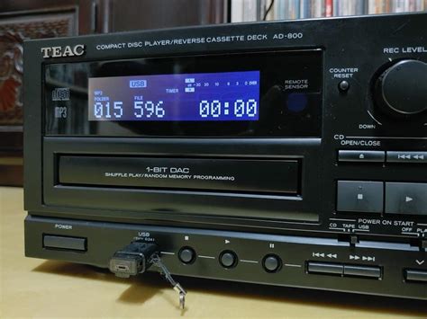 소리전자 티악 Cd카세트usb 플레이어 Teac Ad 800