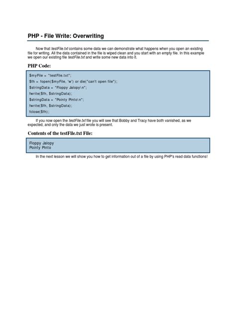 Php Tizag Tutorial 61 Pdf Pdf