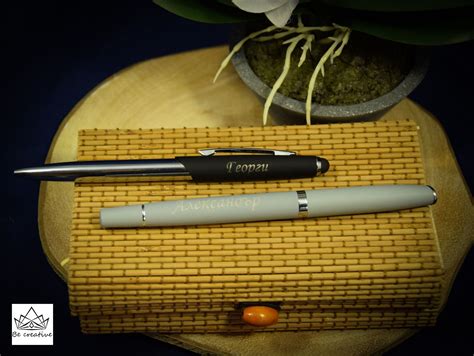 Лазерно гравиран химикал с бамбукова кутия Персонално гравирани продукти