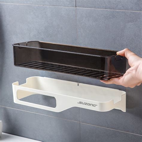 Рафт за баня без пробиване Стенен държач за шампоан Ъглови рафтове за баня Багажник за душ