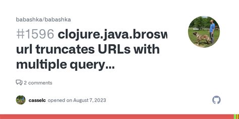 clojure java broswe browse url truncates urls with multiple query parameters on windows · issue