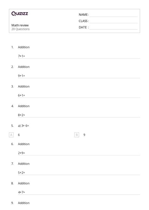 50 Addition On A Number Line Worksheets For 1st Grade On Quizizz