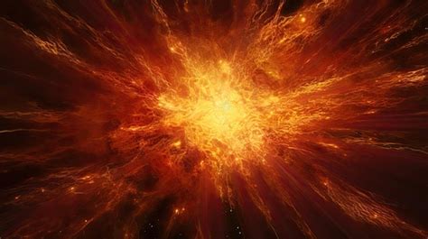 Premium Photo Exploding Sun In Space Computer Generated Fractal
