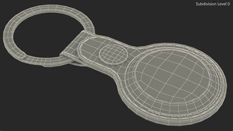 Apple Airtag 가죽 열쇠 고리 블루 3d 모델 19 3ds Blend C4d Fbx Max Ma Lxo Obj Free3d