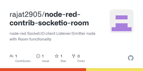 Github Rajat2905node Red Contrib Socketio Room Node Red Socketio Client Listeneremitter