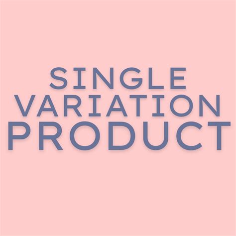 Single Variation Product Template Boss Flow Template Site