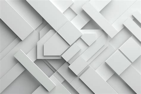 Minimalist Geometric Design With Overlapping White Rectangles Premium Ai Generated Image