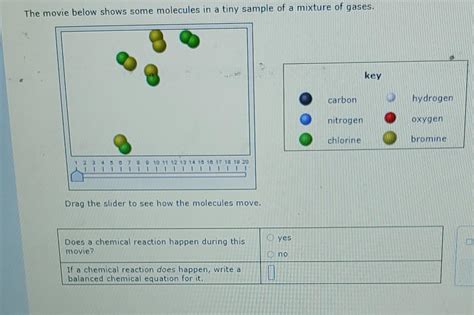 The Movie Below Shows Some Molecules In A Tiny Sample