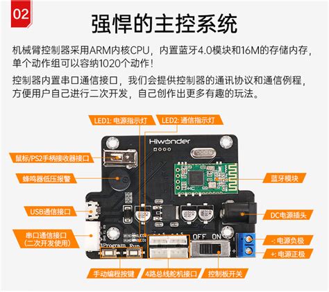 机械手臂xarm 1s智能串行总线舵机机械臂桌面机器人支持示教器 阿里巴巴