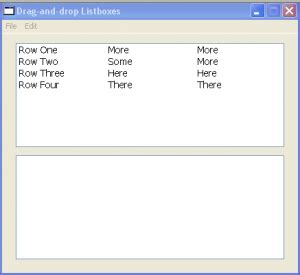 Extended Drag And Drop Listbox Example Taking Every Thought Captive