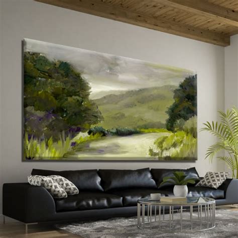 Green Extra Large Wall Art Etsy