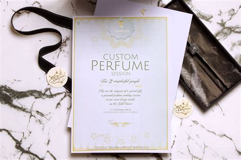T Certificates For Custom Perfume Making Sessions Fleurage Perfume