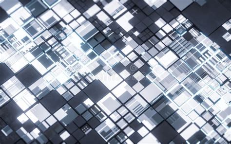 Circuit Board And Electrical Chip Core 3d Rendering Stock Illustration