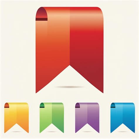 Classic Ribbon Bookmark Icon Premium Ai Generated Vector