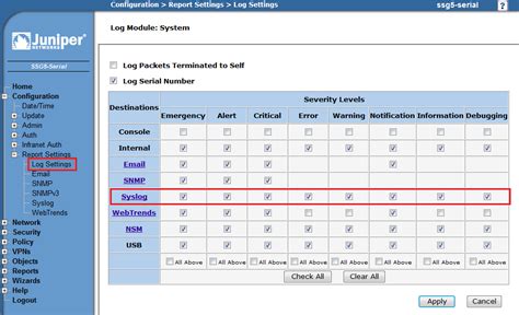 Chandler Juniper SSG Syslog Export And Analyze