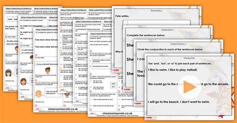 Using Conjunctions In Sentences Year 2 Ready To Write Resource Pack Classroom Secrets