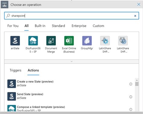 Sharepoint Connector Not Showing Up In Azure Logic App Stack Overflow