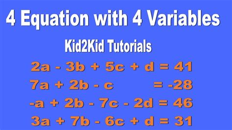 Solving 3 Simultaneous Equations With 4 Unknowns Tessshebaylo