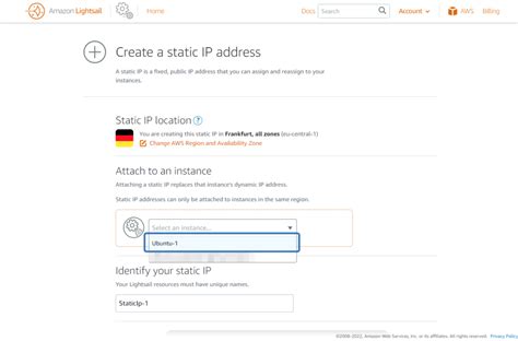 Aws Lightsail Instancea Static Ip Ataması Murat Bilginer