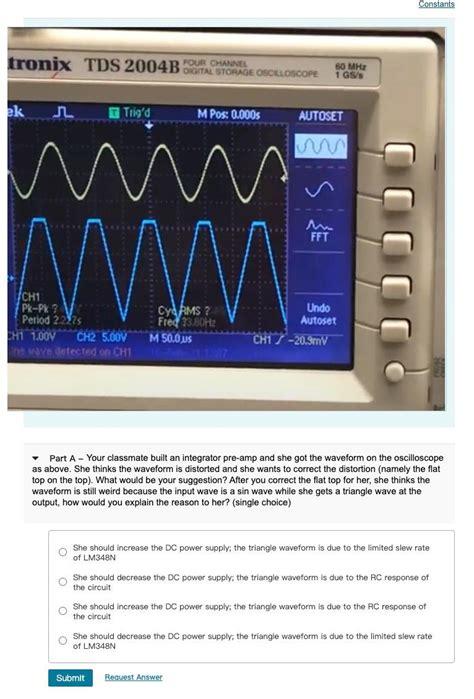 Solved Constants Tronix Tds 2004b Digital Storage