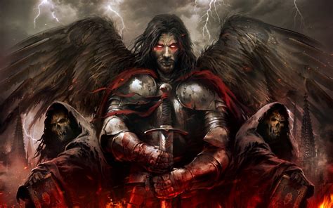 Dark Fallen 1080p Angel Death Hd Wallpaper