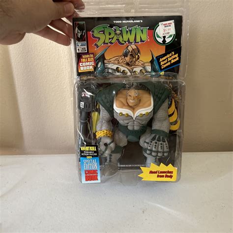 Mavin McFarlane Toys Spawn Series 1 Overtkill Action Figure With Comic Book 1994