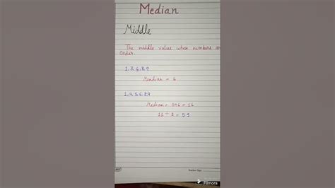 Medianmaths Statistics Meanmedianmode Mathswithrachnahow To Find