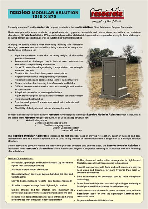 Modular Ablution Resocrete