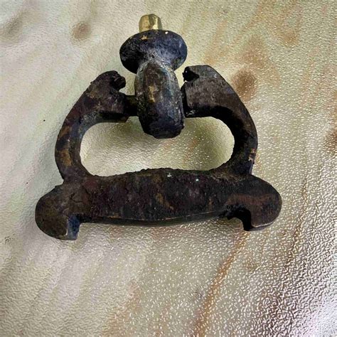 Large Brass Drop Pull Historic House Salvage