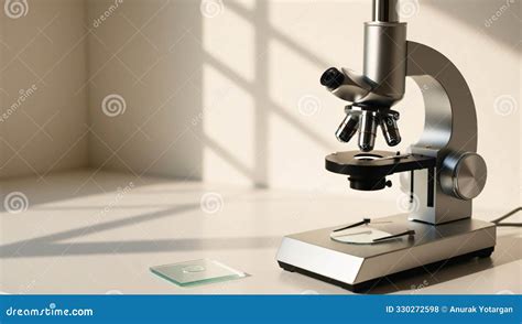 Sleek Modern Microscope Isolated Hightech Scientific Instrument On White Background Ai Rendered