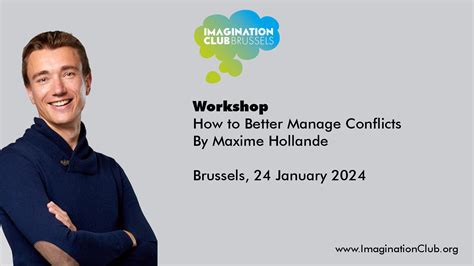 Workshop How To Better Manage Conflicts