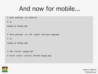 Platform Agnostic Apps Are Fyne PPT