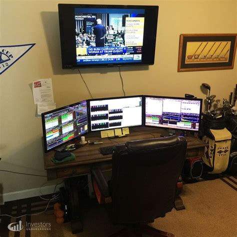 Elkwood66 Day Trading Computer Setup Trading Desk Home Office Setup Cool Office Desk