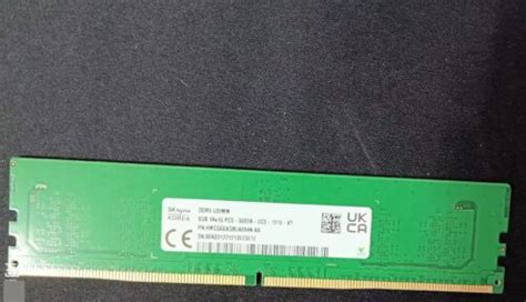 Sk Hynix 8gb Ddr5 5600mhz Desktop Ram Udimm 1rx16 Pc5 5600b Uc0