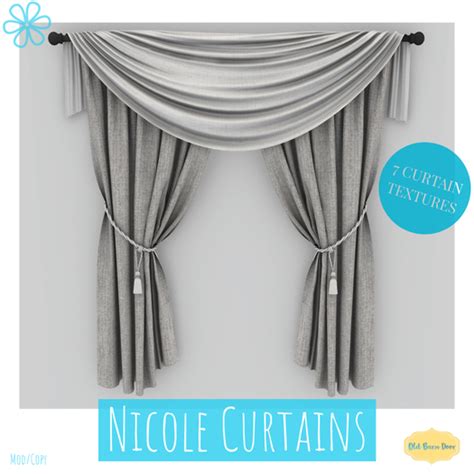 Second Life Marketplace {obd} Nicole Curtains