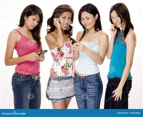 Foursome 4 Stock Image Image Of Convenience Smile Hair 421591