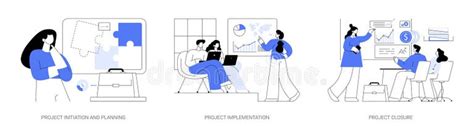 Project Lifecycle Abstract Concept Vector Illustrations Stock Vector Illustration Of Isolated
