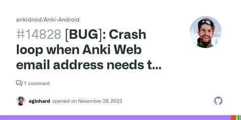 Bug Crash Loop When Anki Web Email Address Needs To Be Reconfirmed